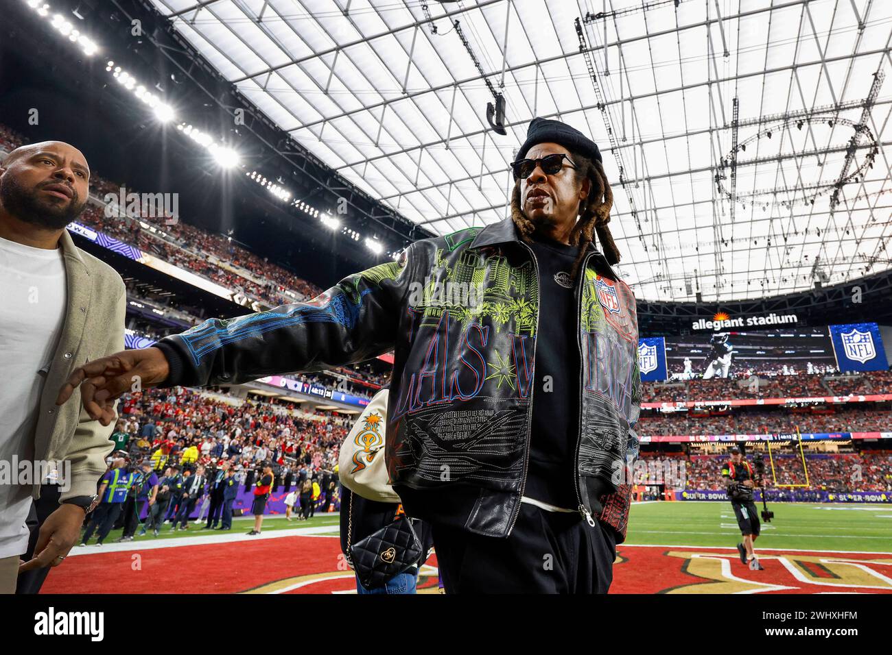 Las Vegas, United States. 11th Feb, 2024. Entertainer Jay-Z enters the ...