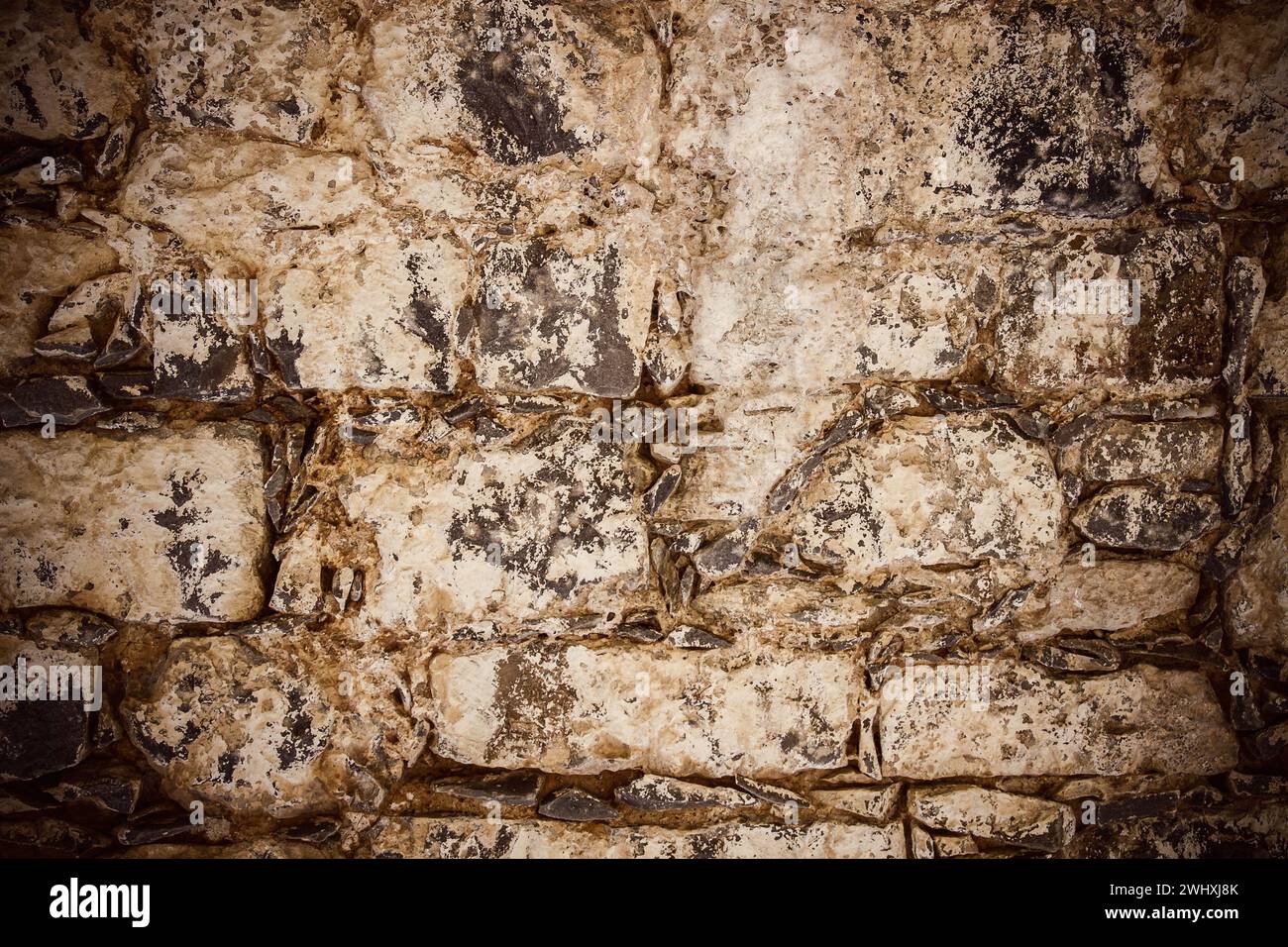 Dirty, scratched old brick wall Stock Photo - Alamy