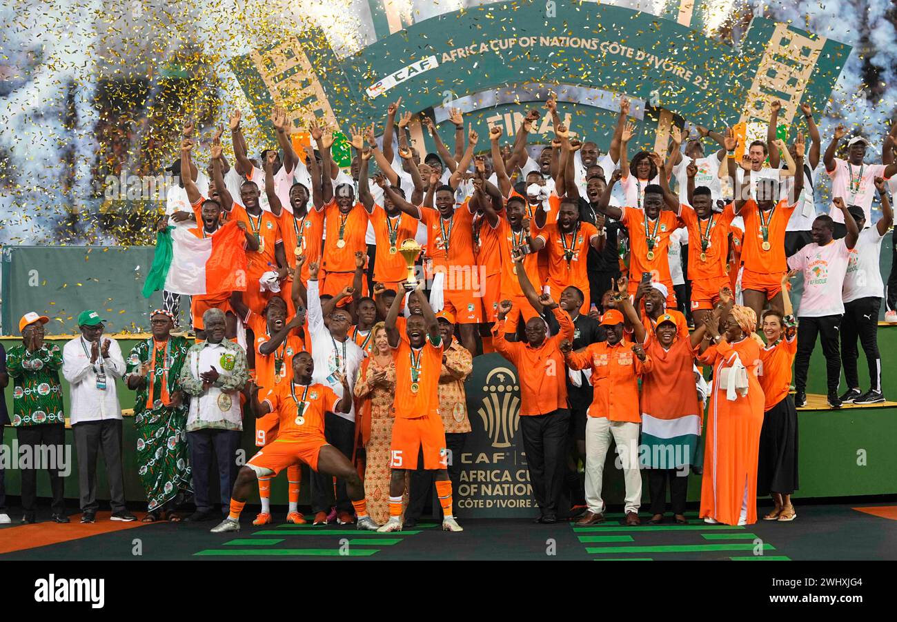 February 11 2024 Ivory Coast Winning The African Cup Of Nations During A African Cup Of Nations