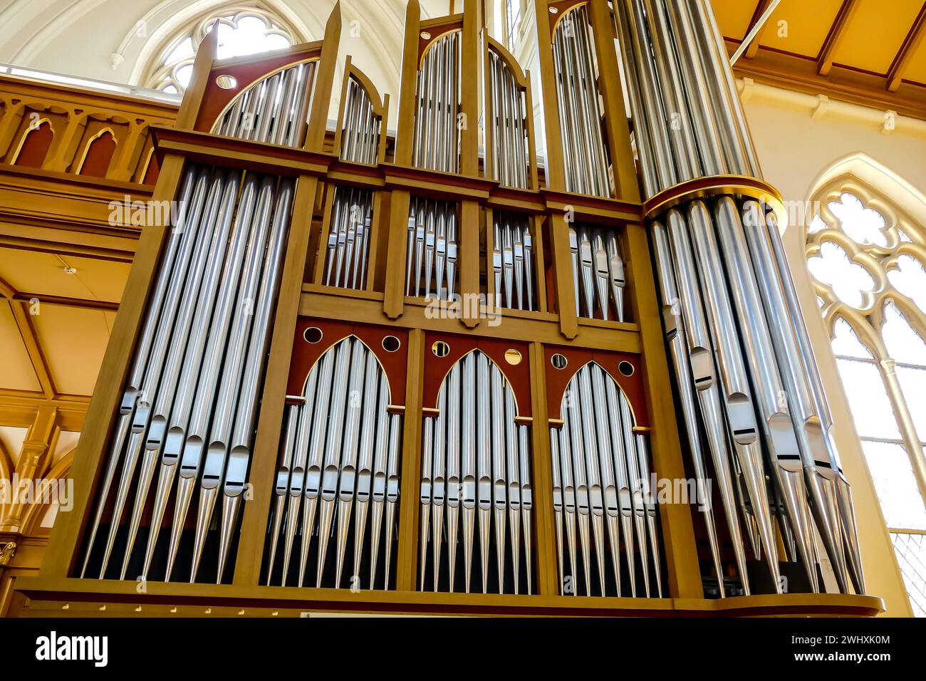 Organ in church, in Sweden Scandinavia North Europe Stock Photo - Alamy