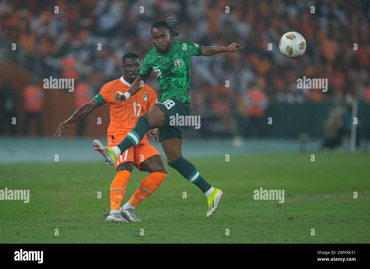 February 11 2024: Serge Alain Stephane Aurier (Ivory Coast) controls ...