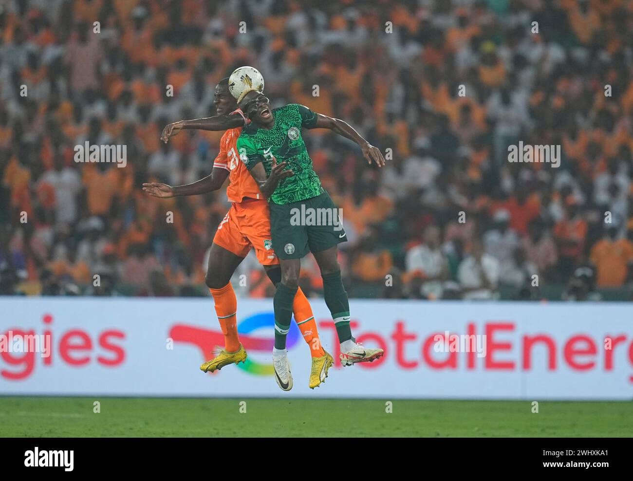 February 11 2024: Victor James Osimhen (Nigeria) and Obite Evan Ndicka ...