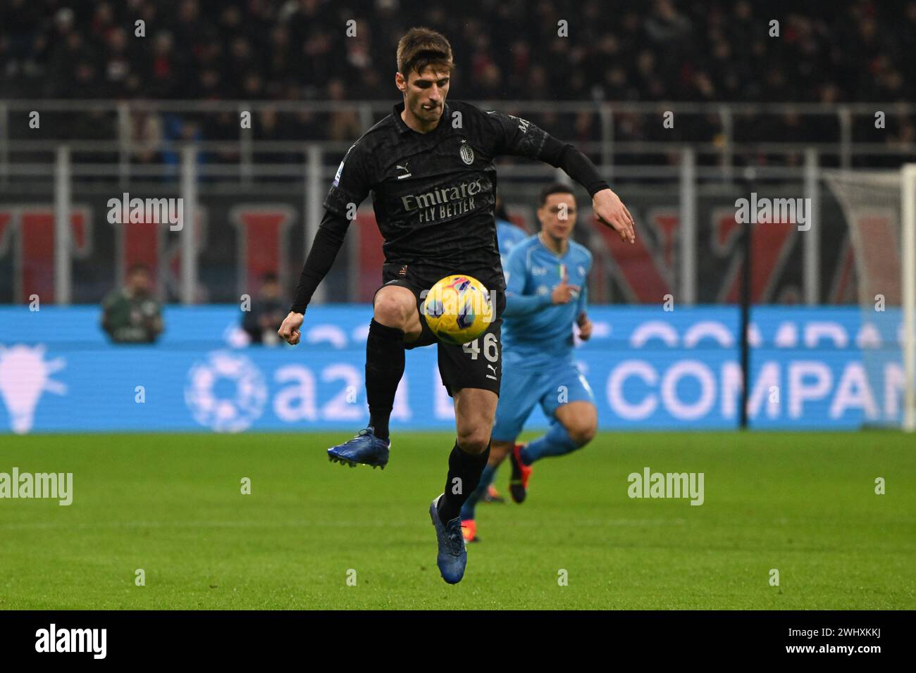 Matteo Gabbia of AC Milan during the Italian Serie A football match between AC Milan and SSC ...