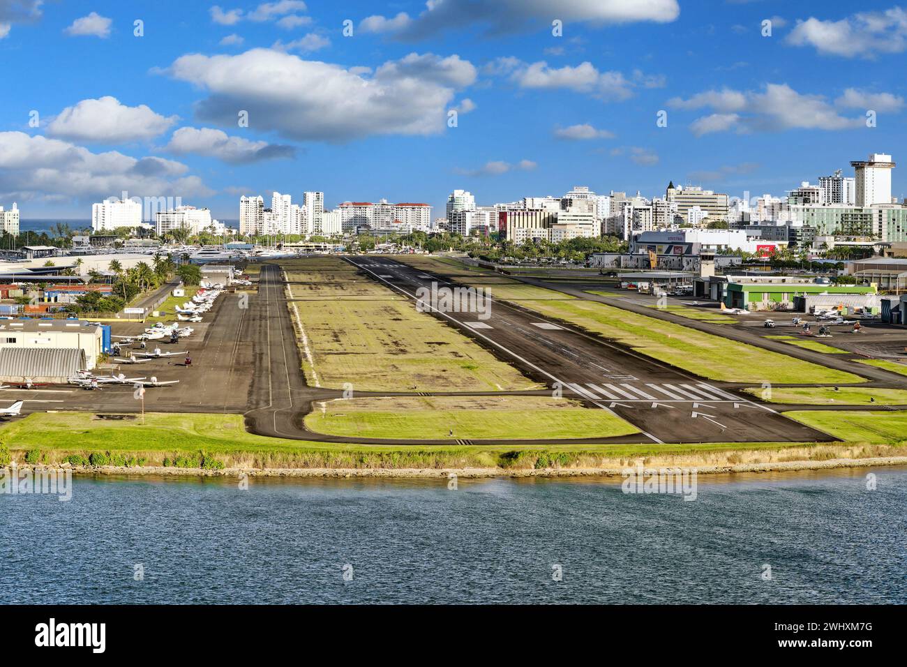 SAN JUAN, PUERTO RICO - January 16, 2024: San Juan serves as a major ...