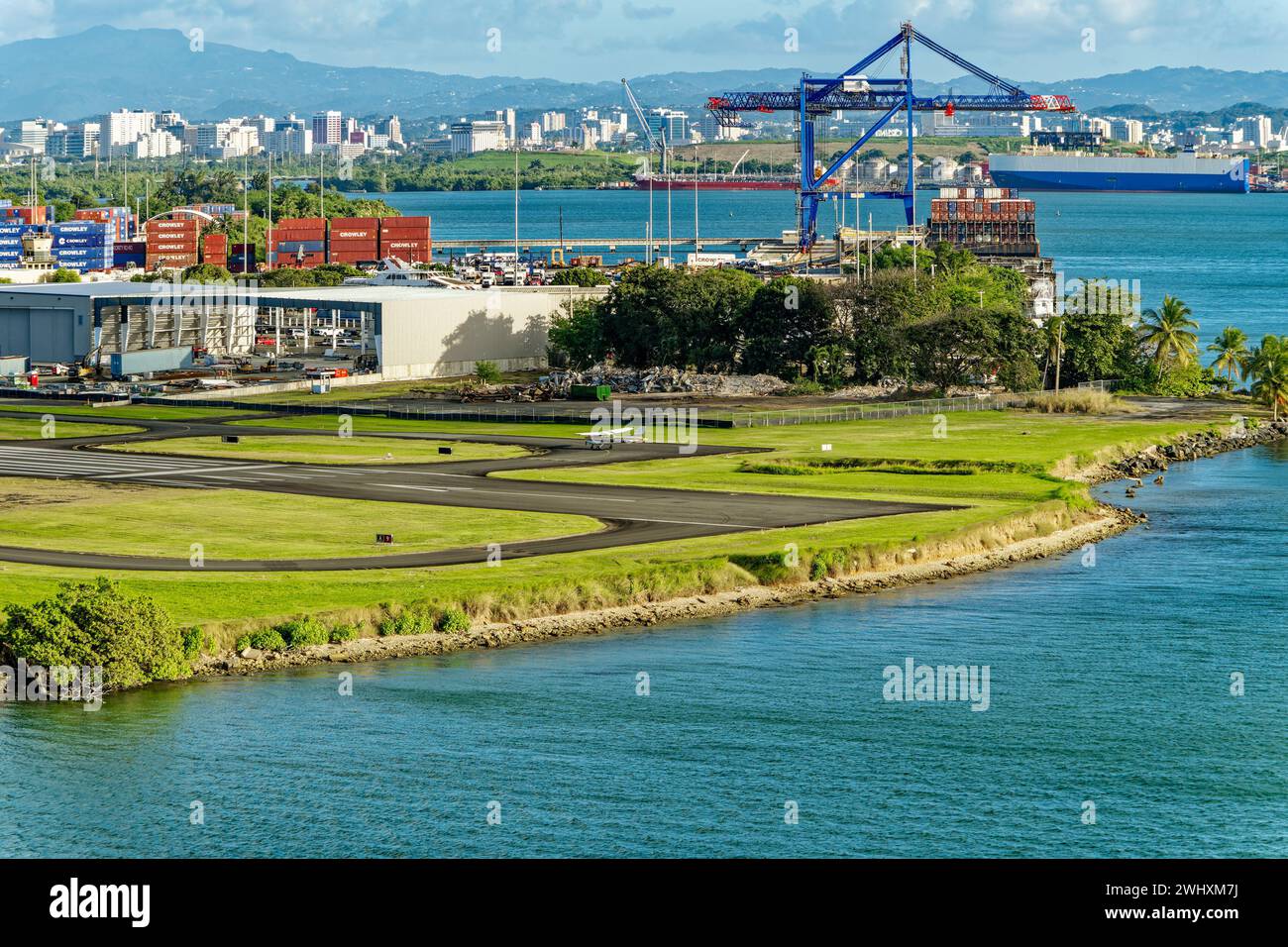SAN JUAN, PUERTO RICO - January 16, 2024: San Juan serves as a major ...