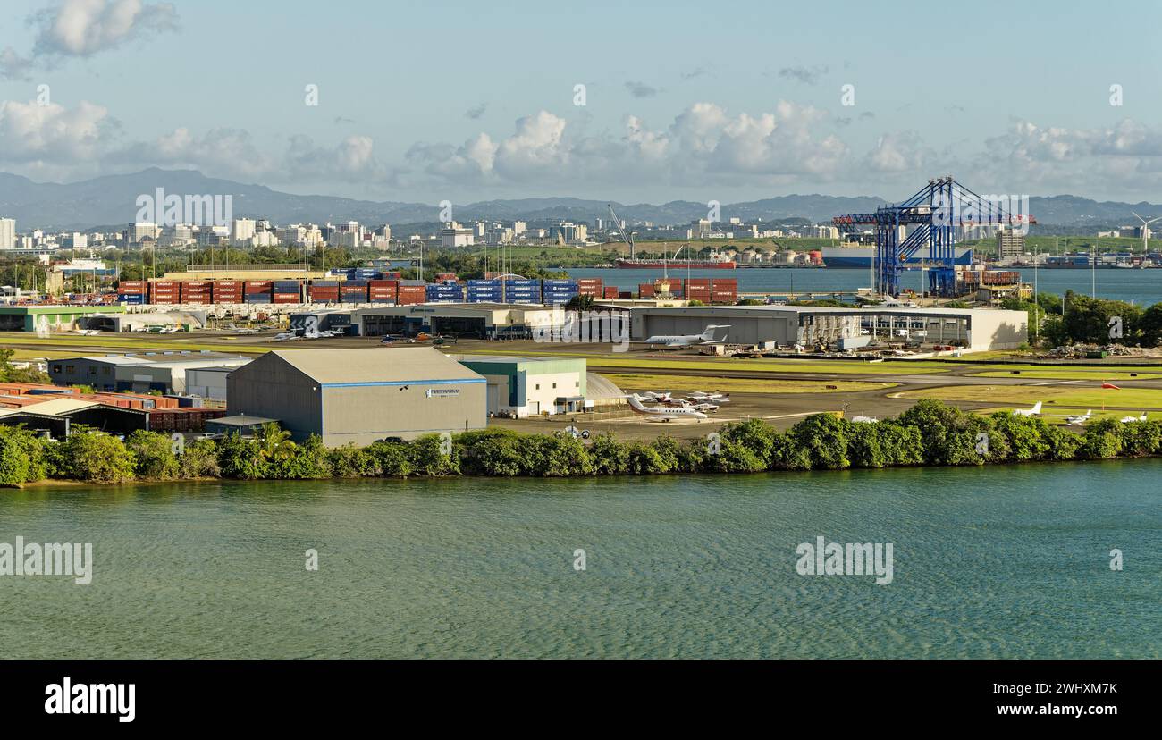 SAN JUAN, PUERTO RICO - January 16, 2024: San Juan serves as a major ...