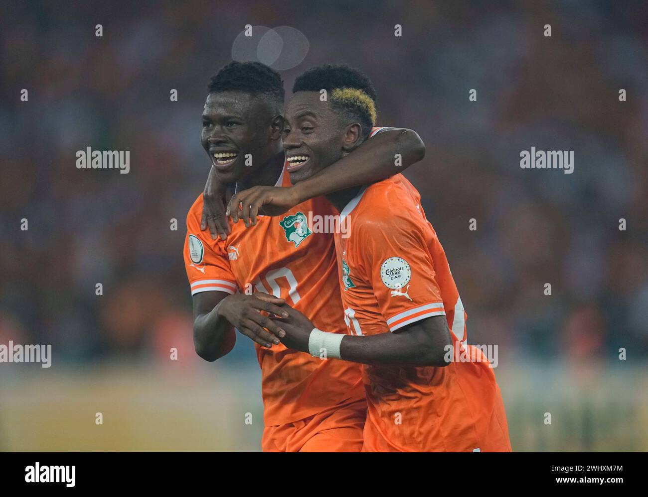 February 11 2024: .10a Simon Adingra (Ivory Coast) with post game ...