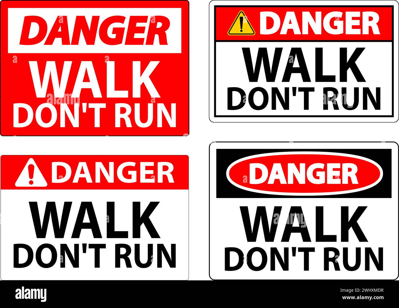 Dont walk sign vector vectors hi-res stock photography and images - Alamy