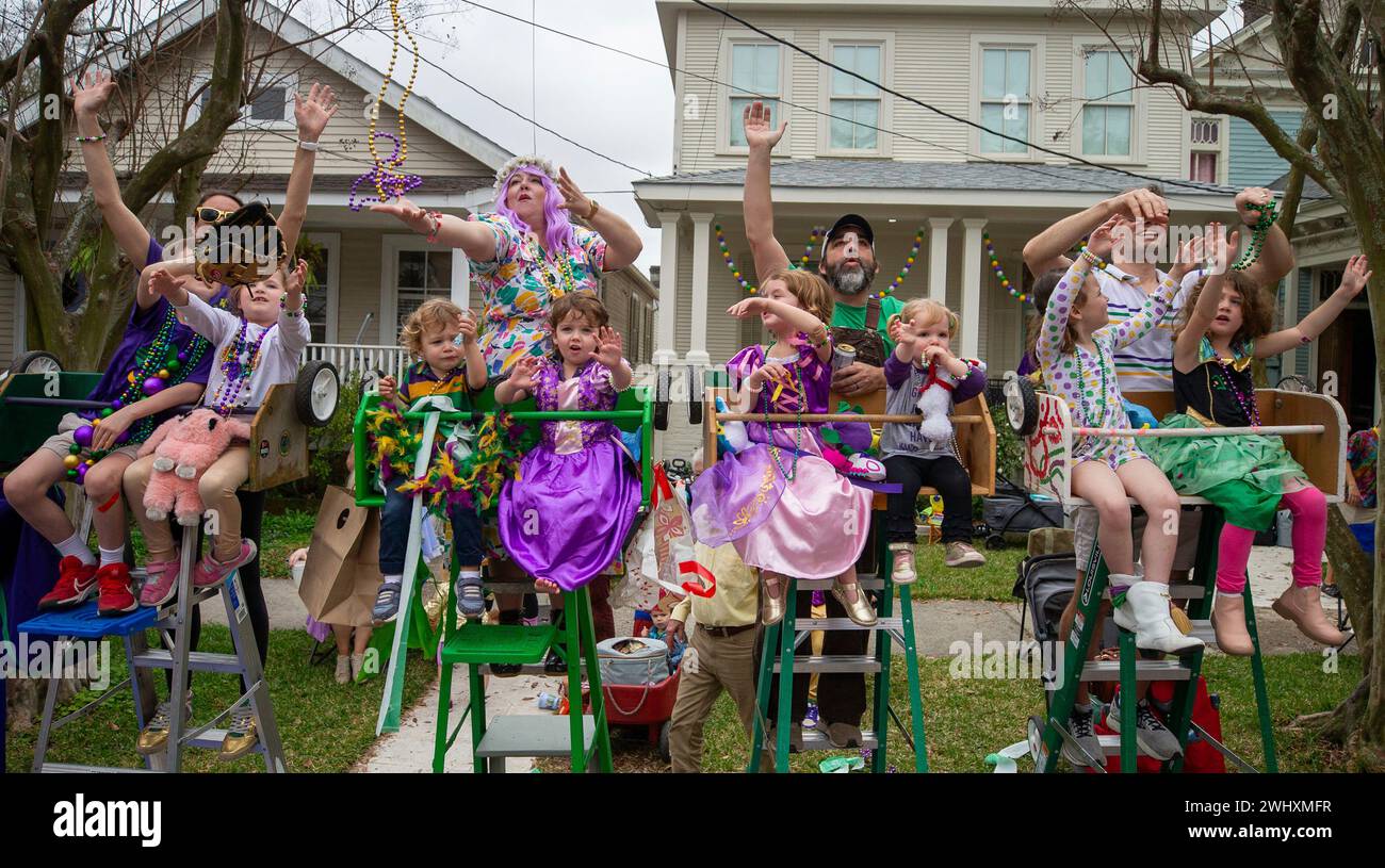 The Krewe of Thoth parades along their traditional Uptown route in New ...