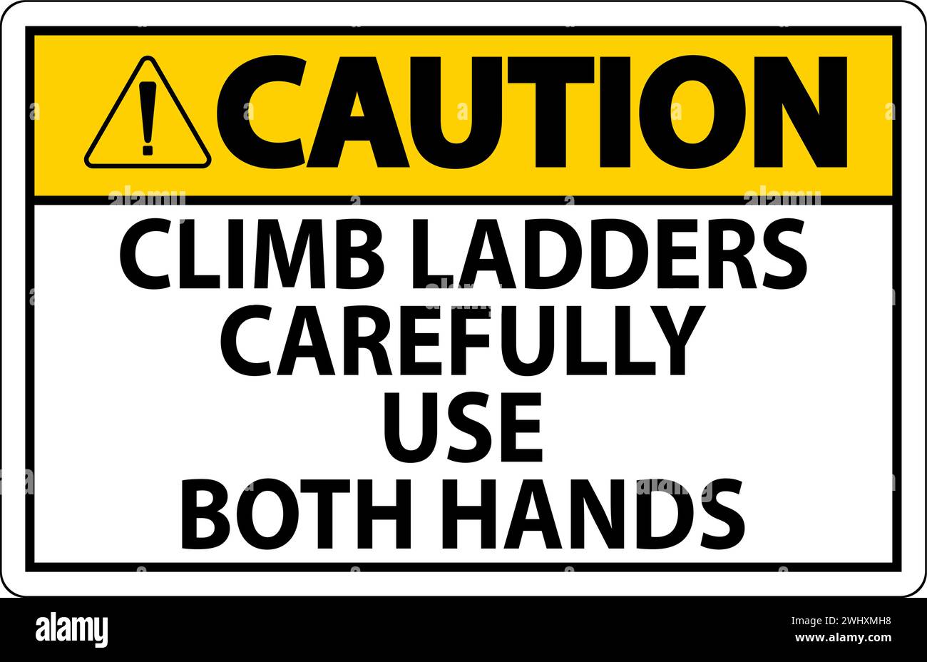 Caution sign stairs steps Stock Vector Images - Alamy