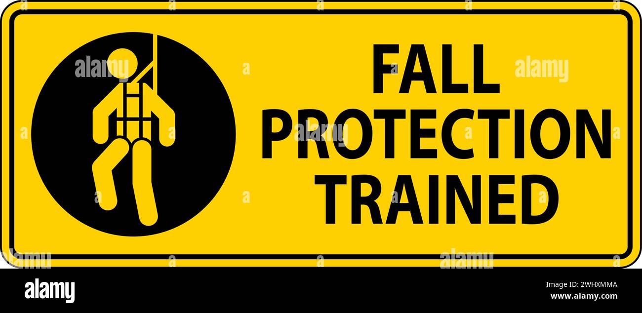 Fall protection system Stock Vector Images - Alamy