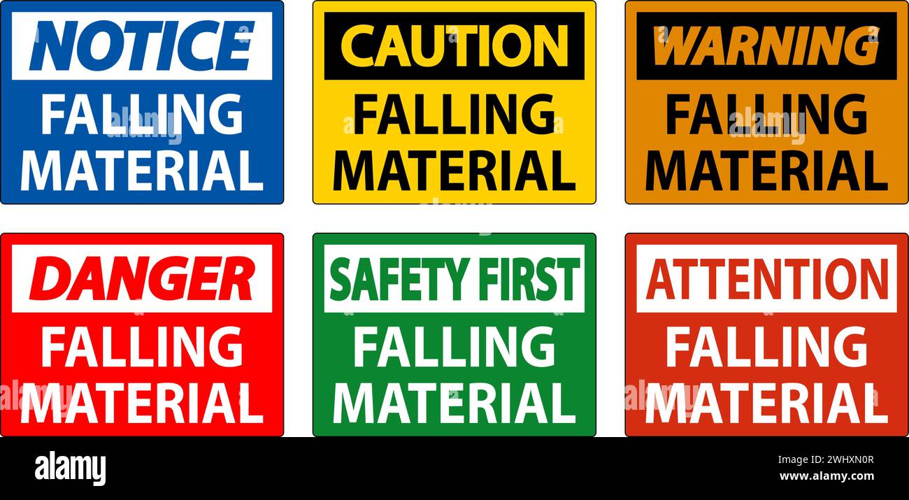 Danger work overhead sign construction hi-res stock photography and ...