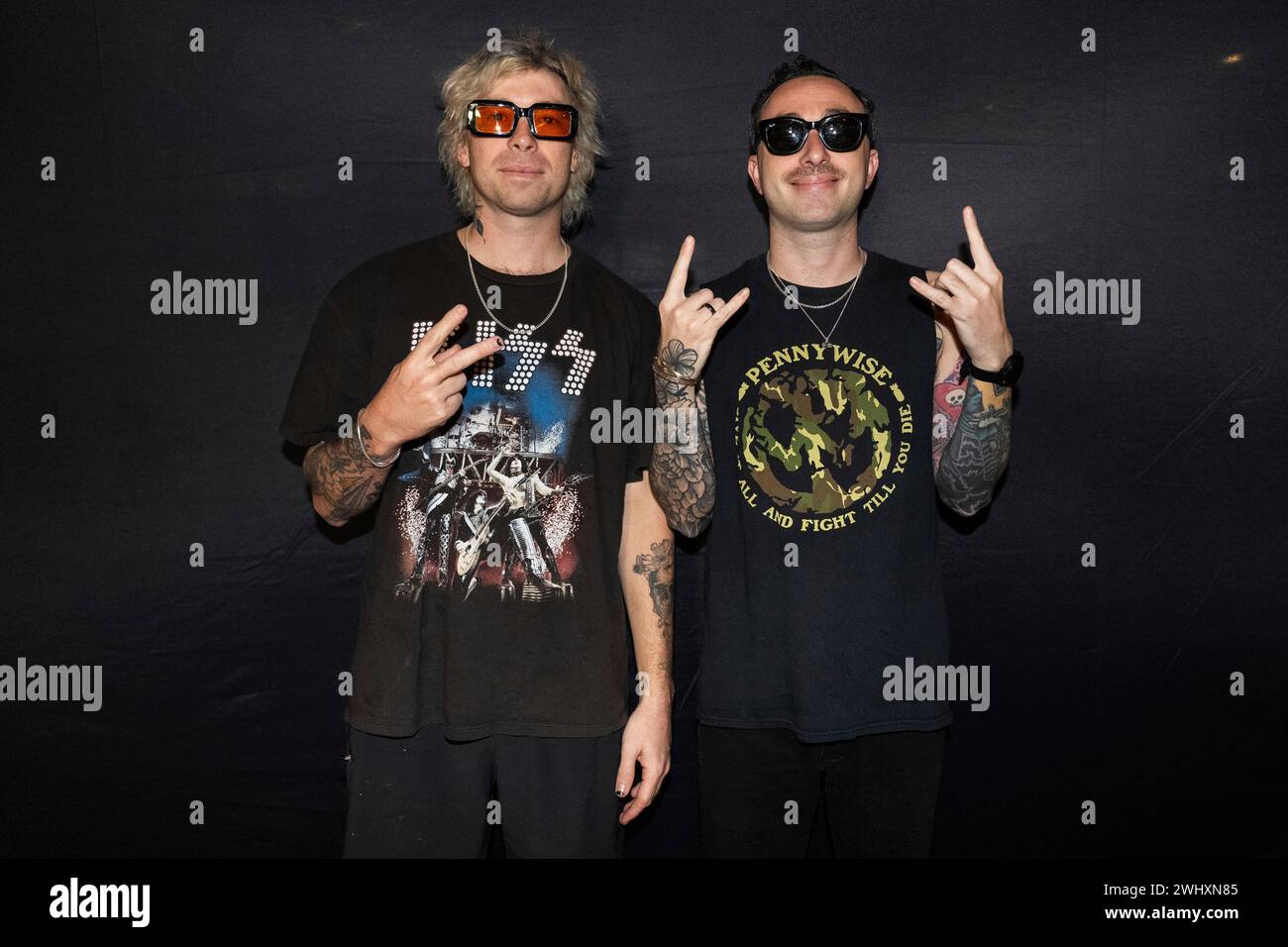 Sage Weeber, left, and Andy Hershey of Point North pose on board the ...