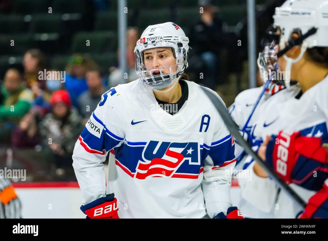 Minneapolis, Minnesota, USA. 11th Feb, 2024. Team USA Defender MEGAN ...