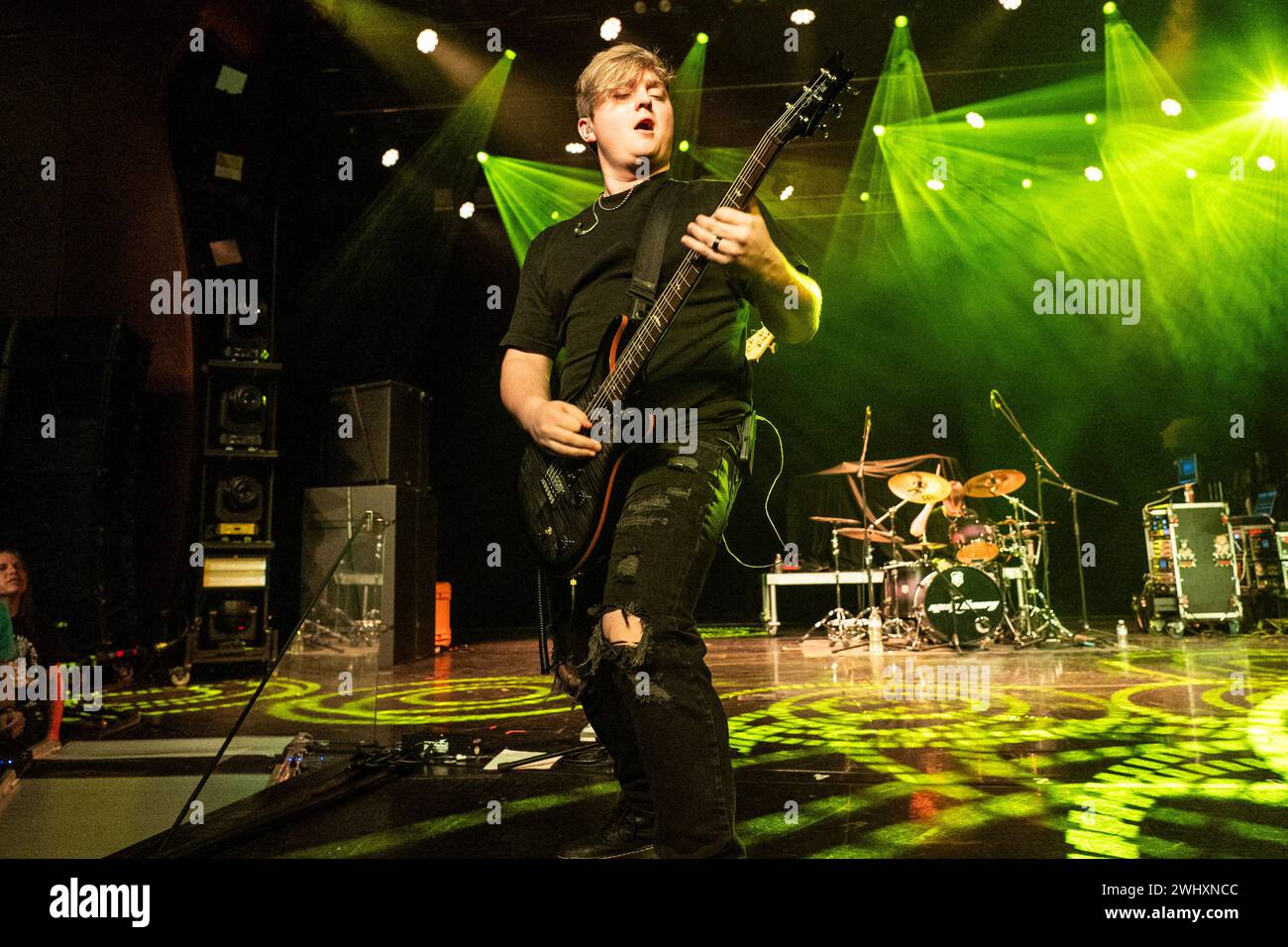 Daniel Pruitt of Sleep Theory performs on board the Carnival Magic ...