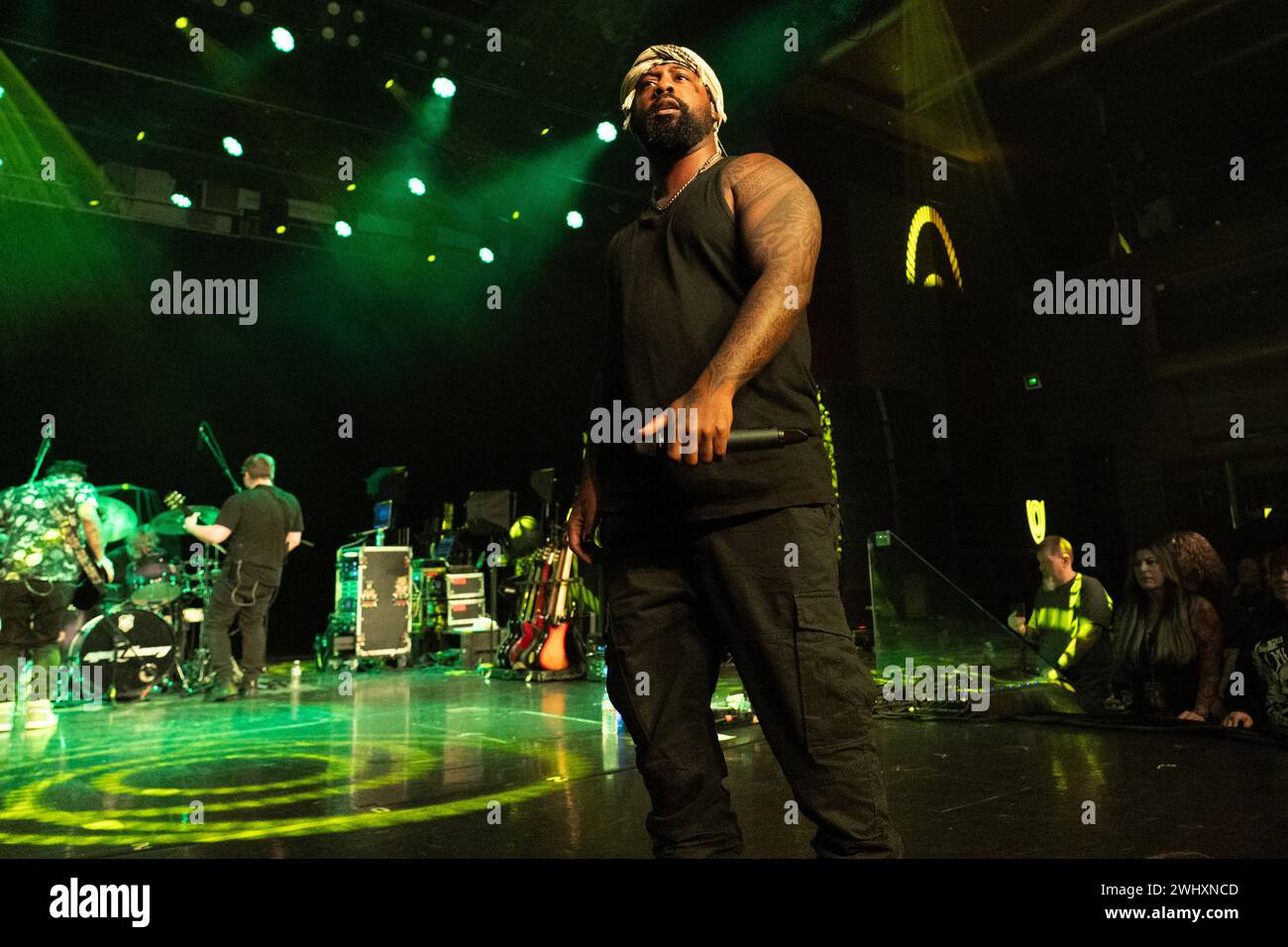 Cullen Moore of Sleep Theory perform on board the Carnival Magic during ...