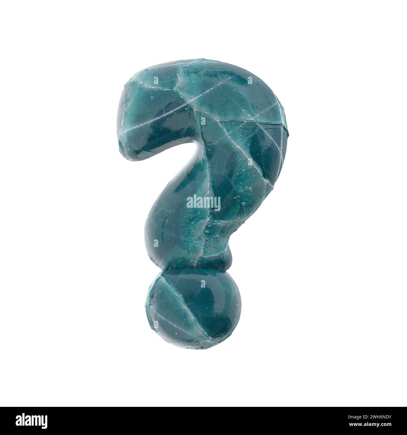 Cracked ice interrogation point - 3d frozen symbol - Suitable for ...