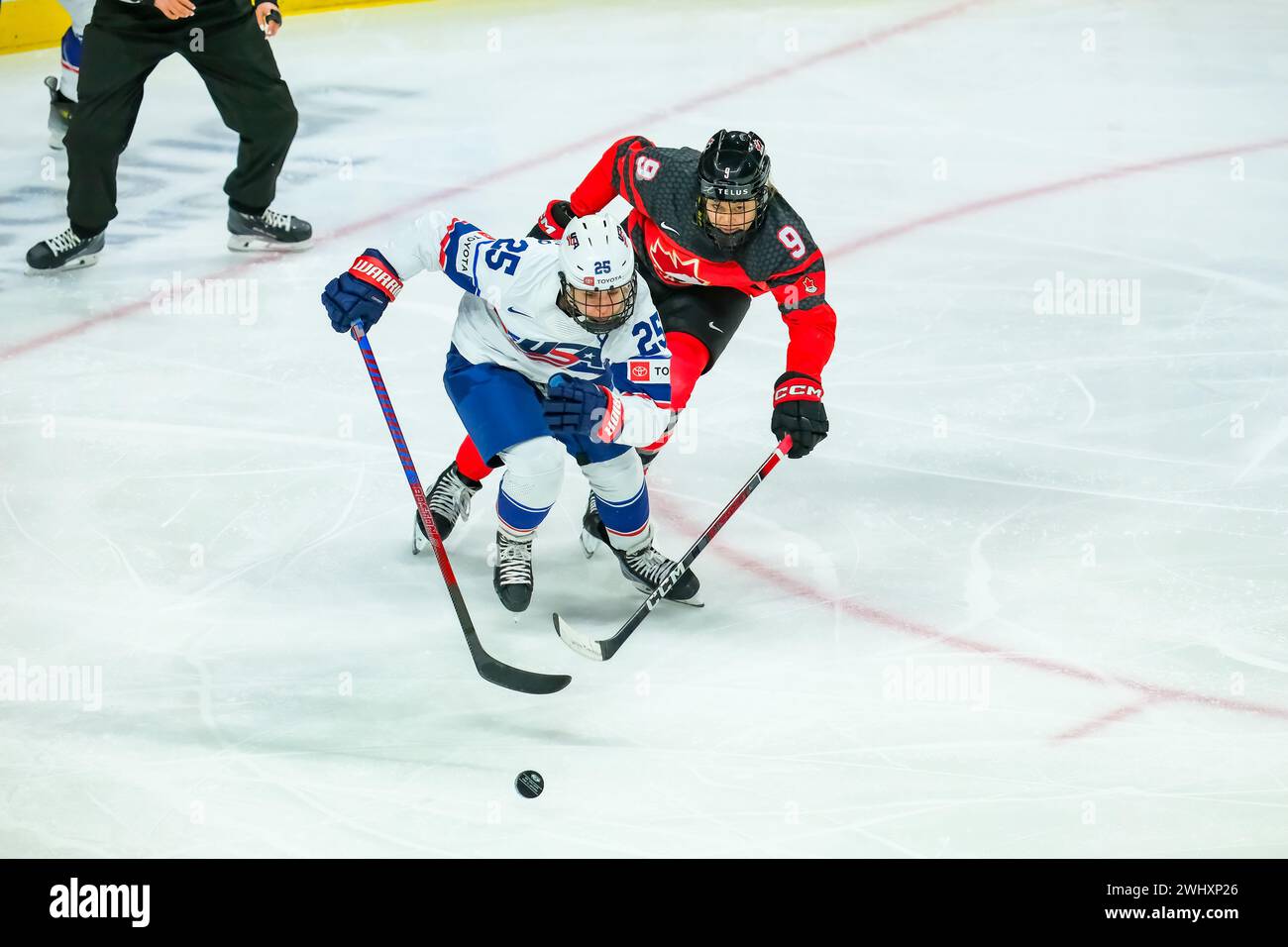 Minneapolis, Minnesota, USA. 11th Feb, 2024. Team USA Forward ALEX ...