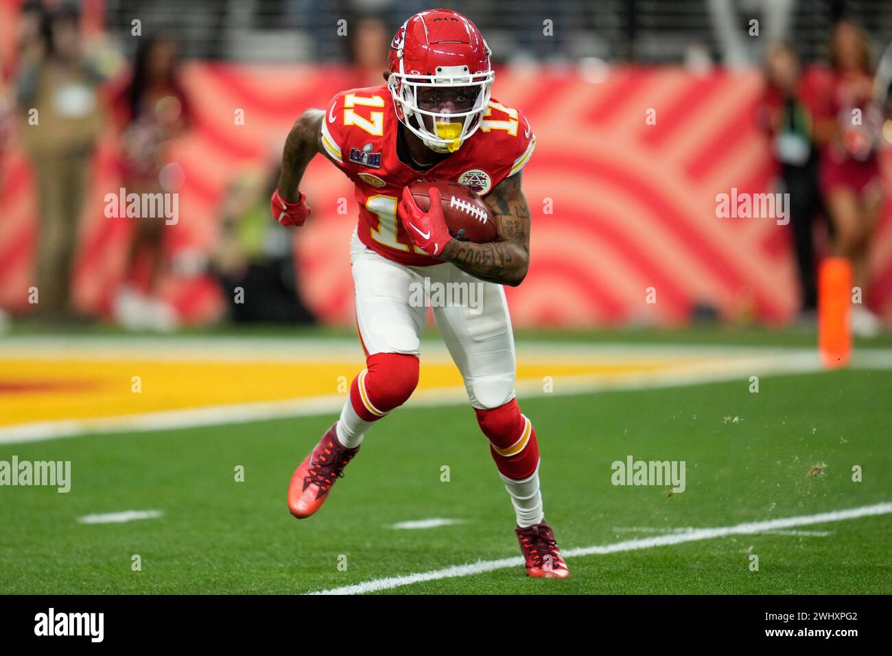 Kansas City Chiefs wide receiver Richie James (17) runs against the San ...