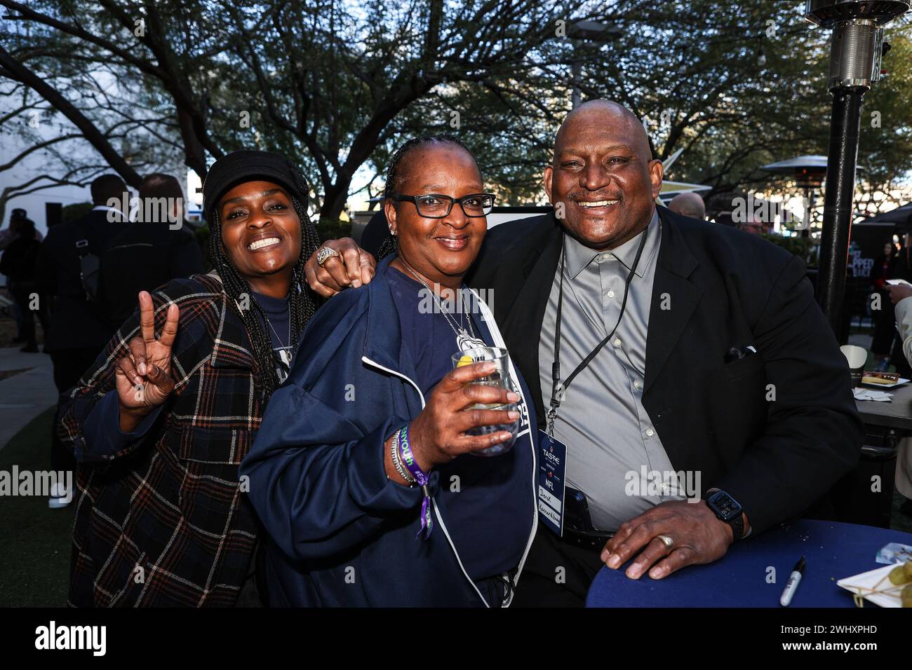 February 10, 2024: Retired NFL player Derek Kennard poses for a photo ...