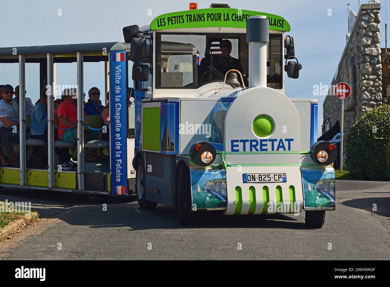 The train, Etretat, Normandy Stock Photo - Alamy