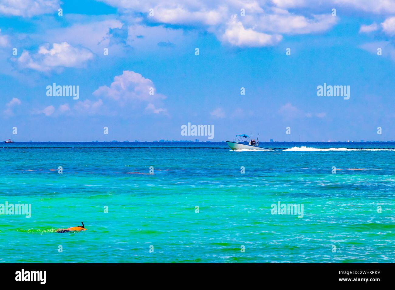 Boat yacht catamaran ship ferry jetty pier and harbor at the tropical ...