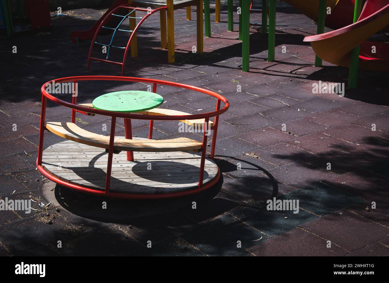 Empty fun park hi-res stock photography and images - Alamy