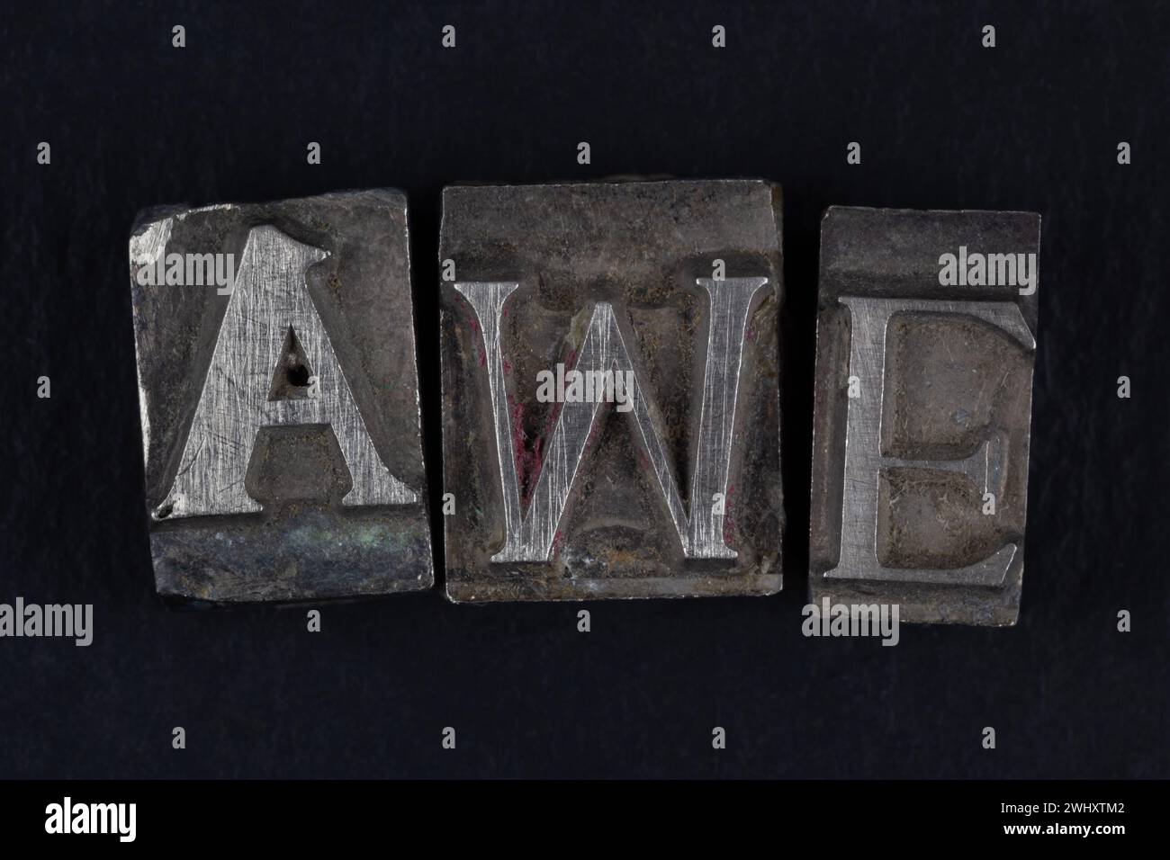 movable type alphabet set background Stock Photo - Alamy