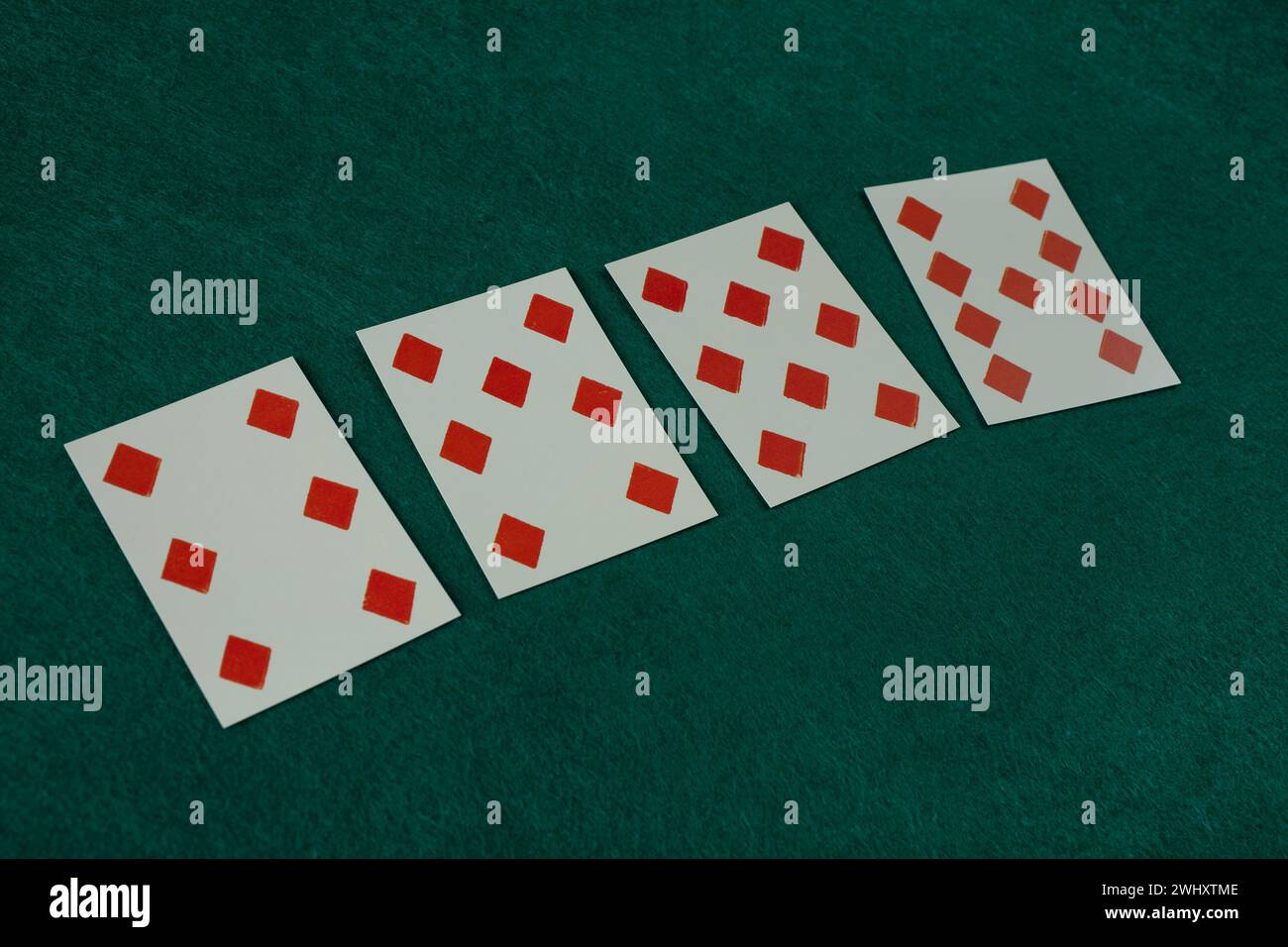 9 of diamonds card hi-res stock photography and images - Alamy