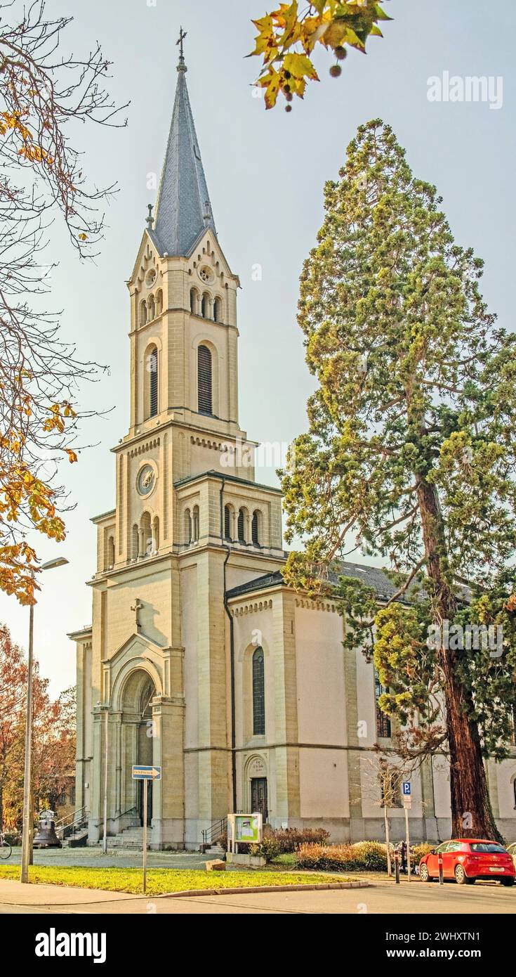 Evangelical Luther Church Constance Stock Photo - Alamy