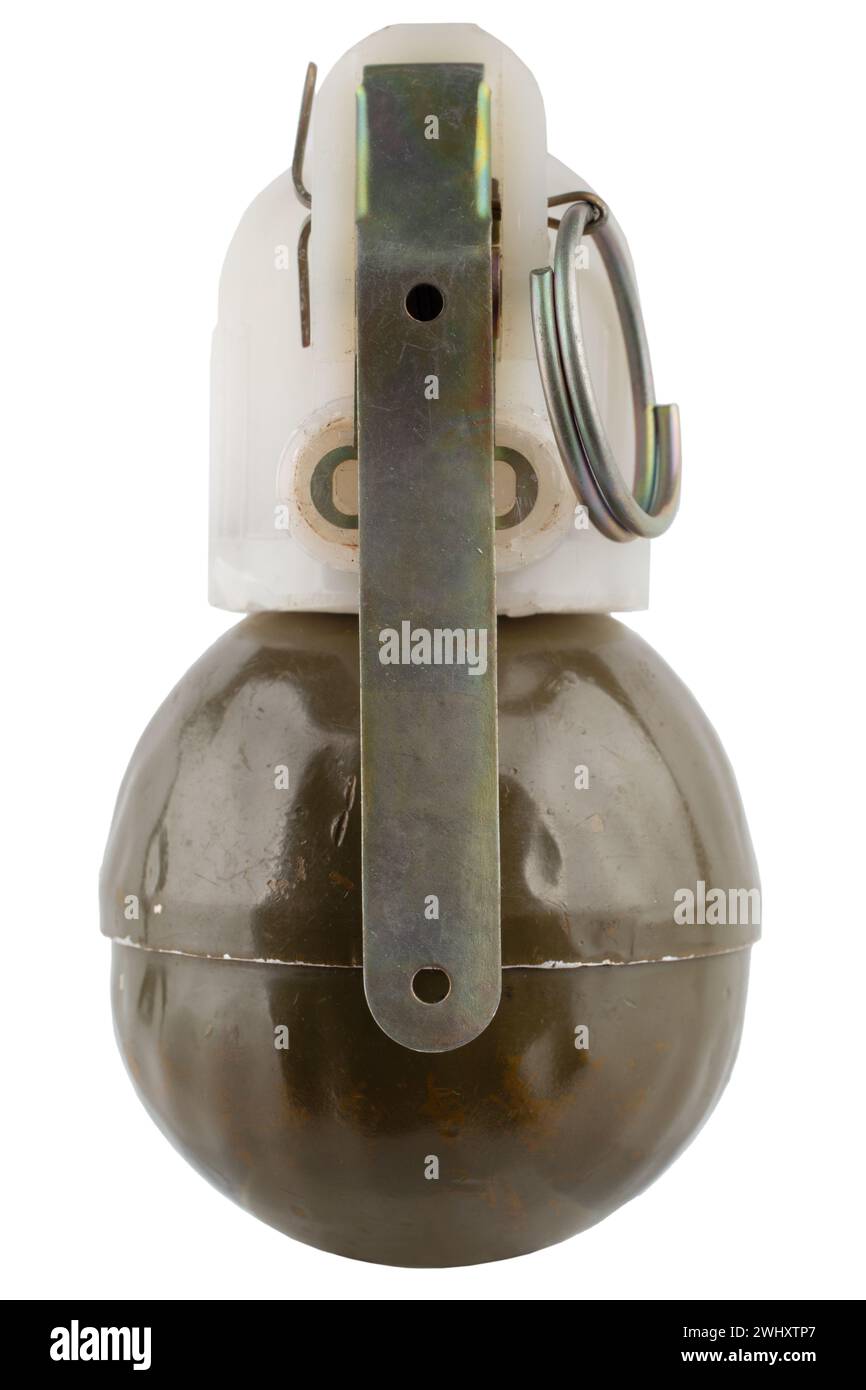 Soviet hand grenade RGN isolated on white background Stock Photo - Alamy