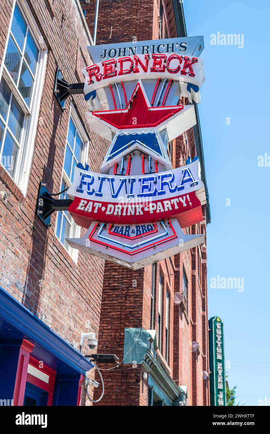 Nashville, TN, USA - June 29, 2022: The John Rich Redneck Riviera Bar ...