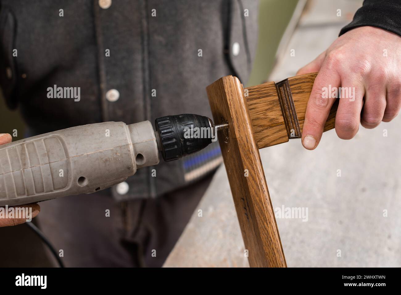 Close up electric drill drills hi-res stock photography and images - Alamy