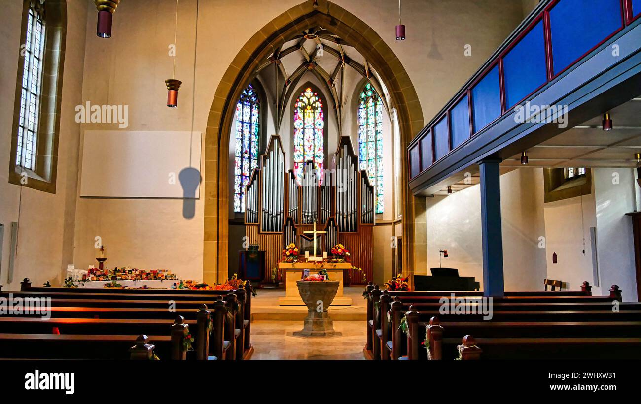 Interior of the John the Baptist Church in Magstadt Stock Photo - Alamy