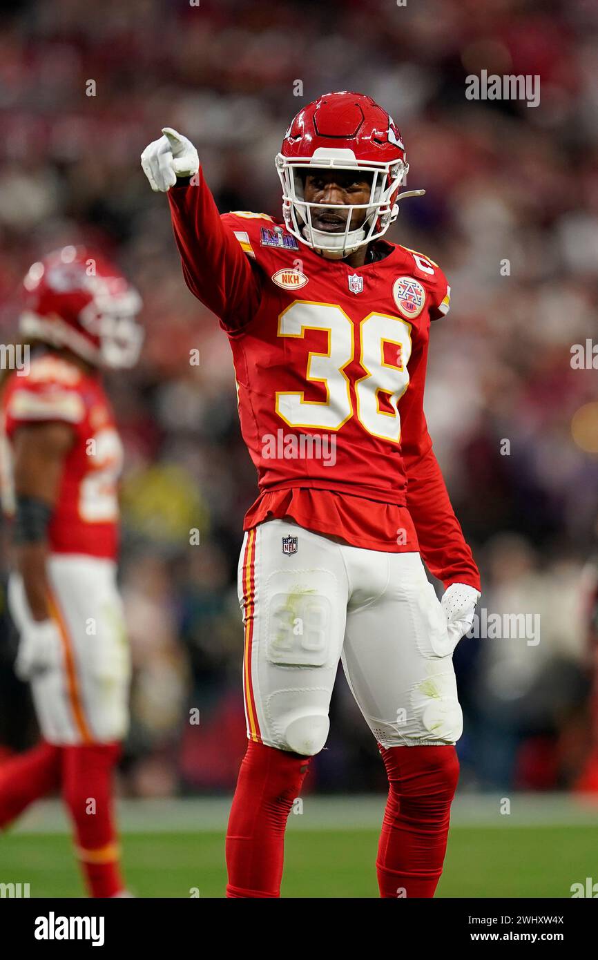 Kansas City Chiefs cornerback L'Jarius Sneed (38) celebrates after a ...