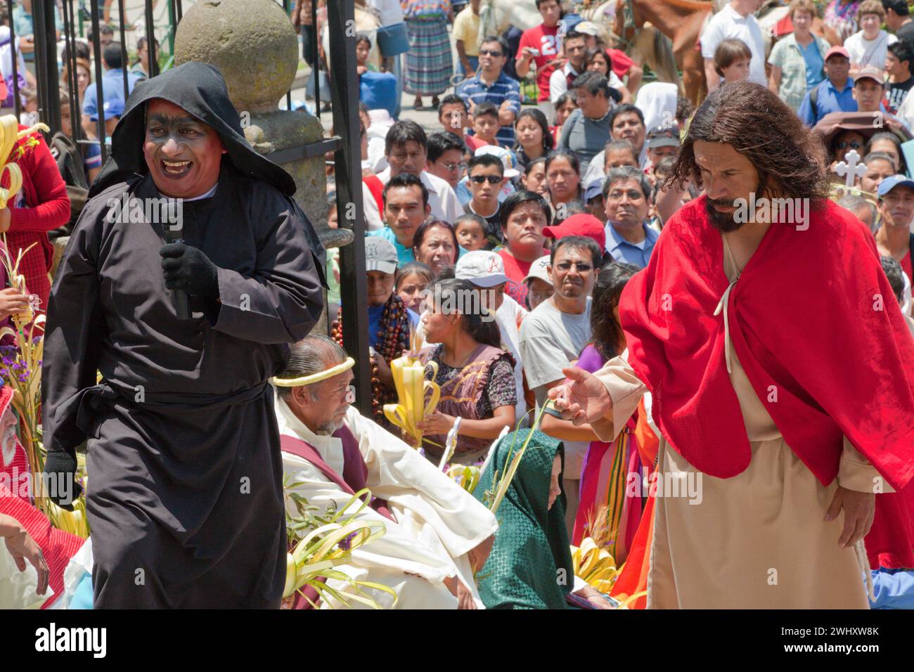 The Devil Tries to Tempt Jesus. (Luke 4:1-13) Palm Sunday Re-enactment ...