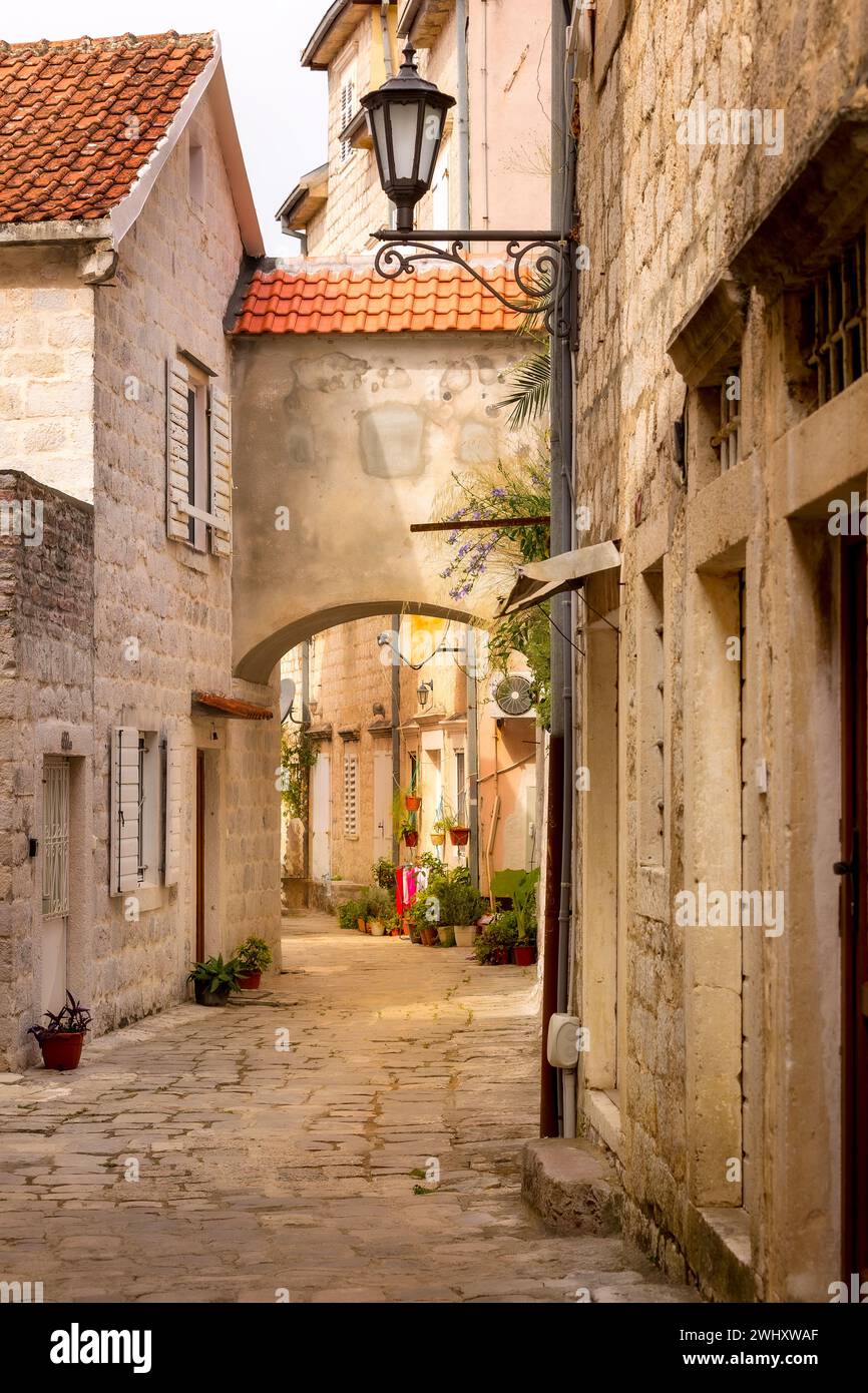 Perast old town hi-res stock photography and images - Alamy