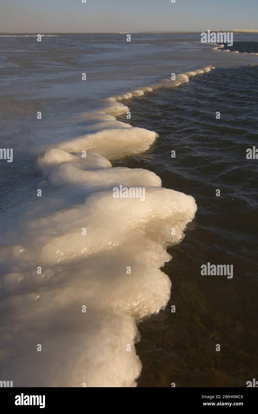 the process of fall freeze up in the Beaufort Sea Arctic Ocean off the ...