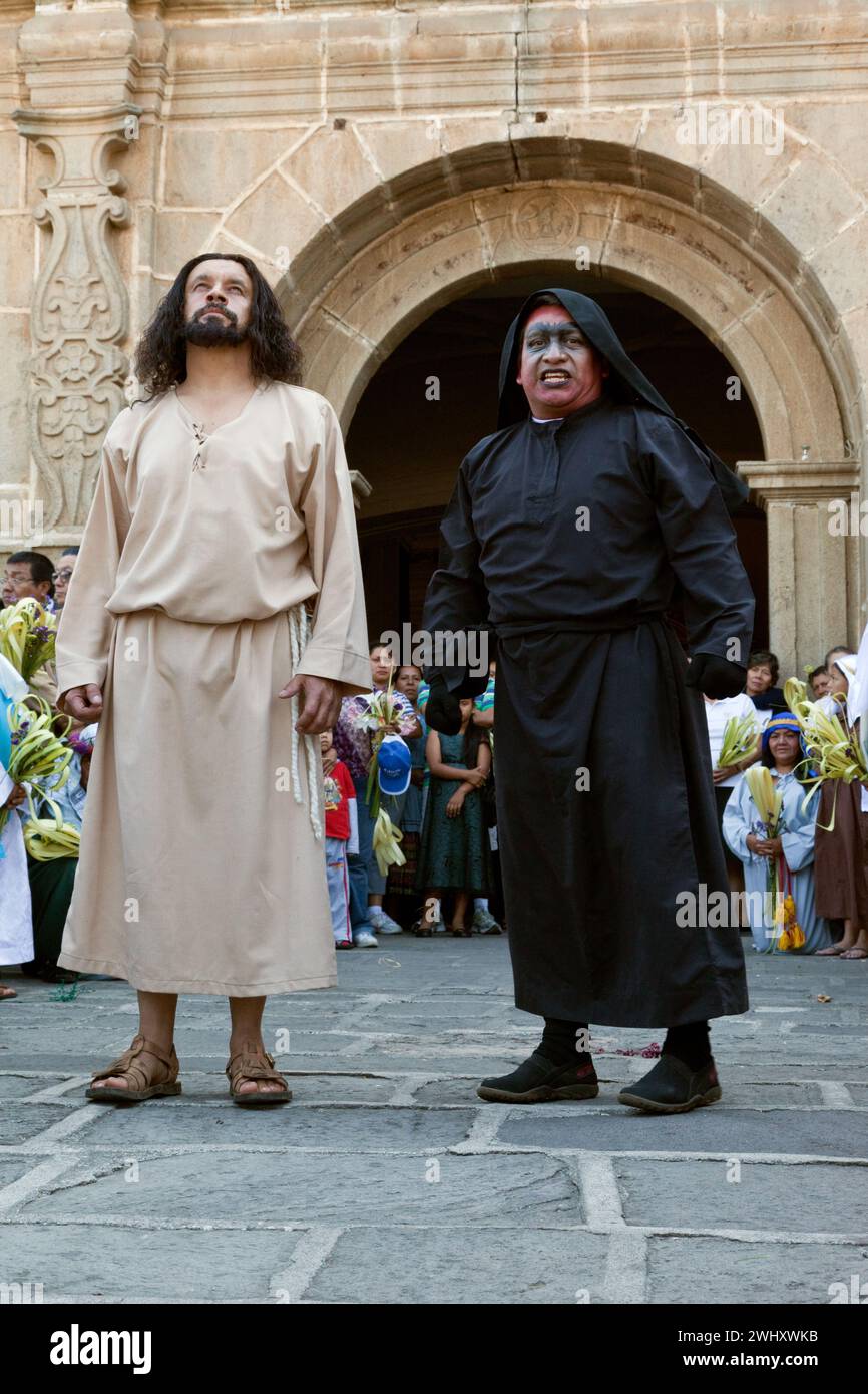 The Devil Tries to Tempt Jesus. (Luke 4:1-13) Palm Sunday Re-enactment ...