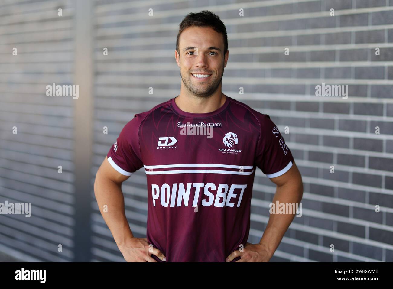 Sydney, Australia. 12th Feb, 2024. Luke Brooks of Manly poses for a ...