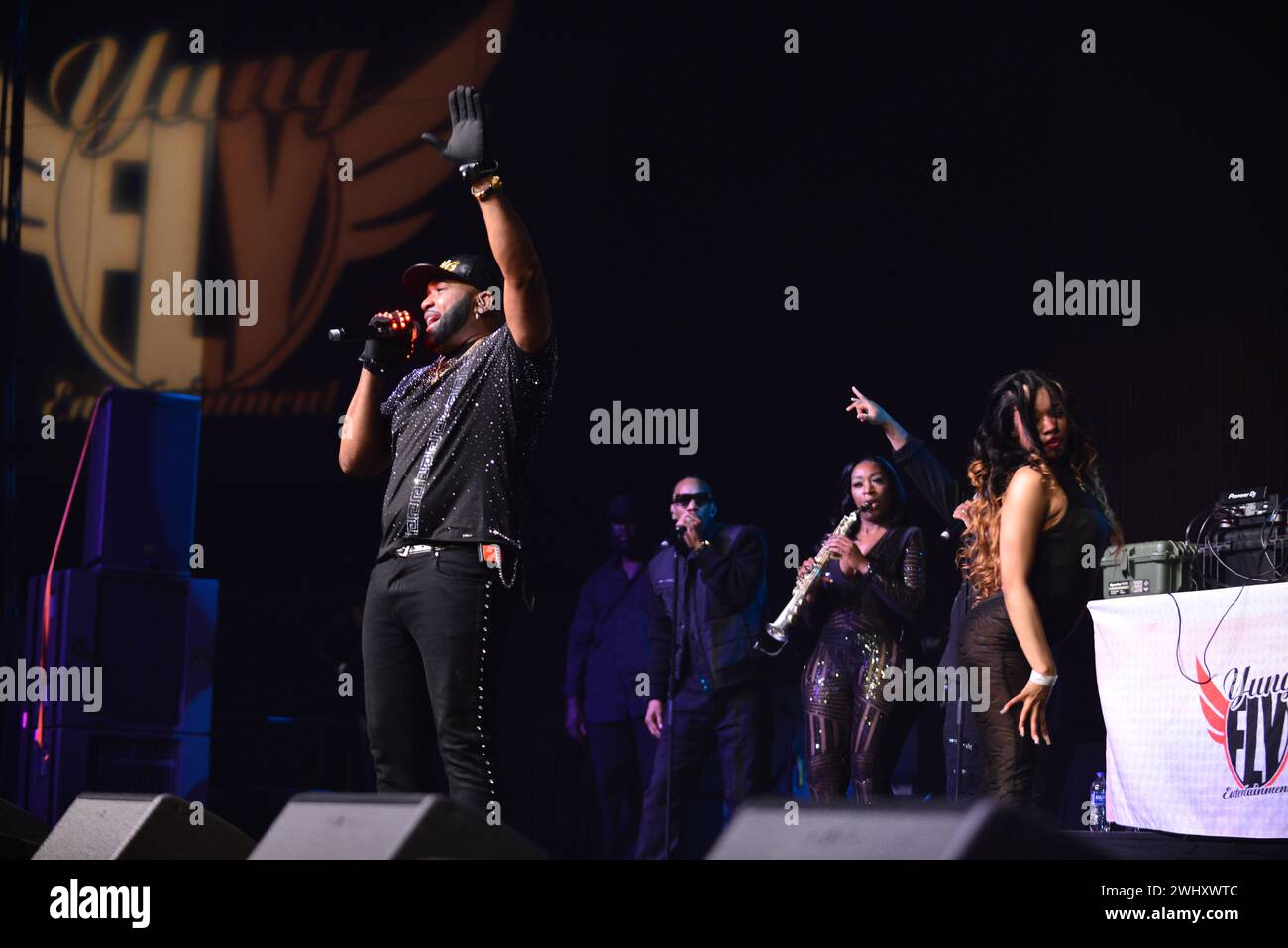Miami, USA. 09th Feb, 2024. MIAMI, FLORIDA - FEBRUARY 09: Solomon ...