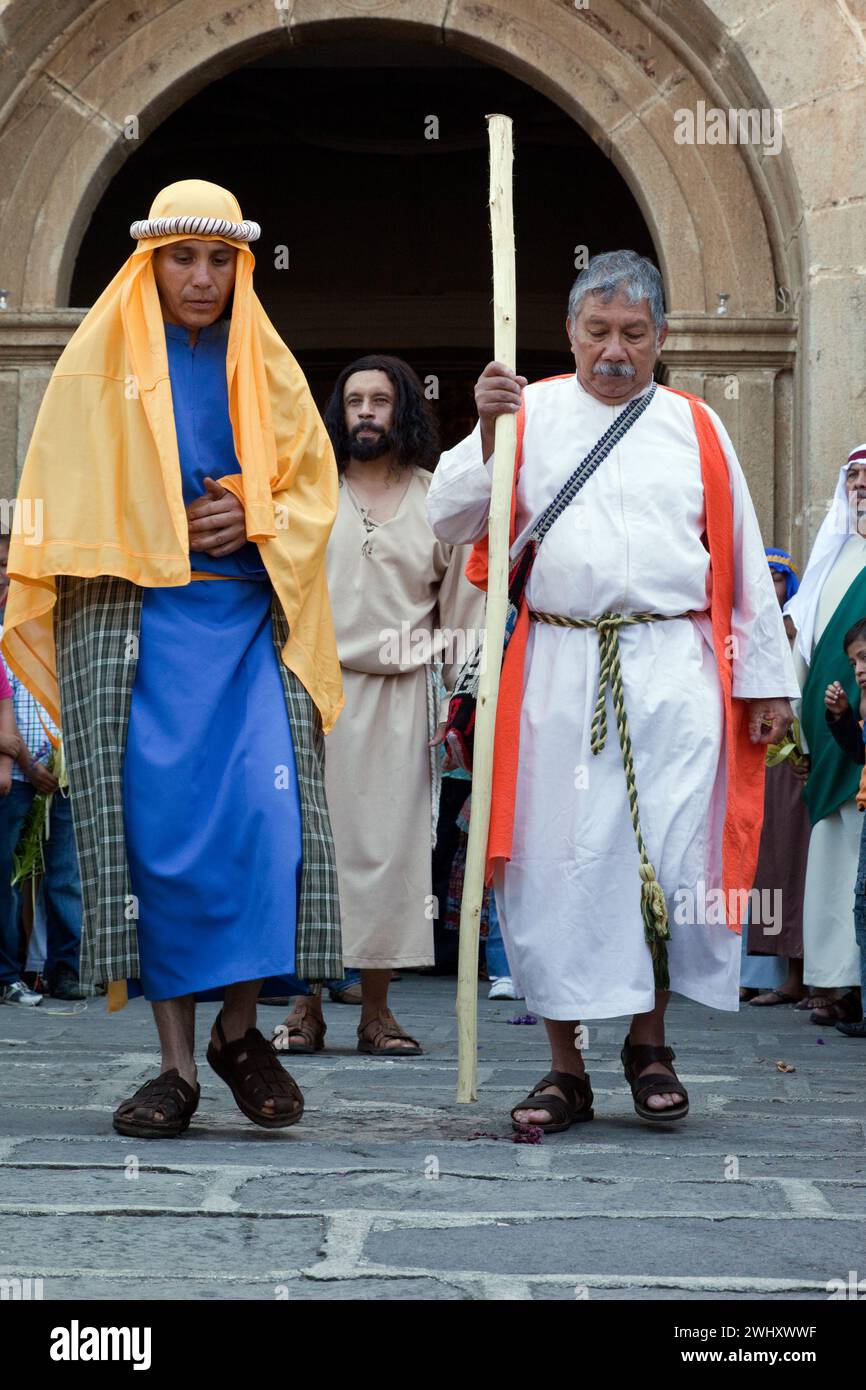 Jesus Sends Two Disciples on a Mission. Palm Sunday Re-enactment of ...