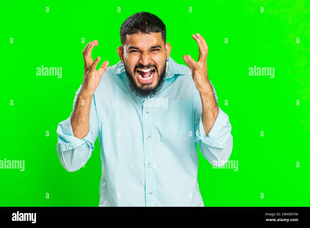 Angry furious arabian indian man hi-res stock photography and images ...