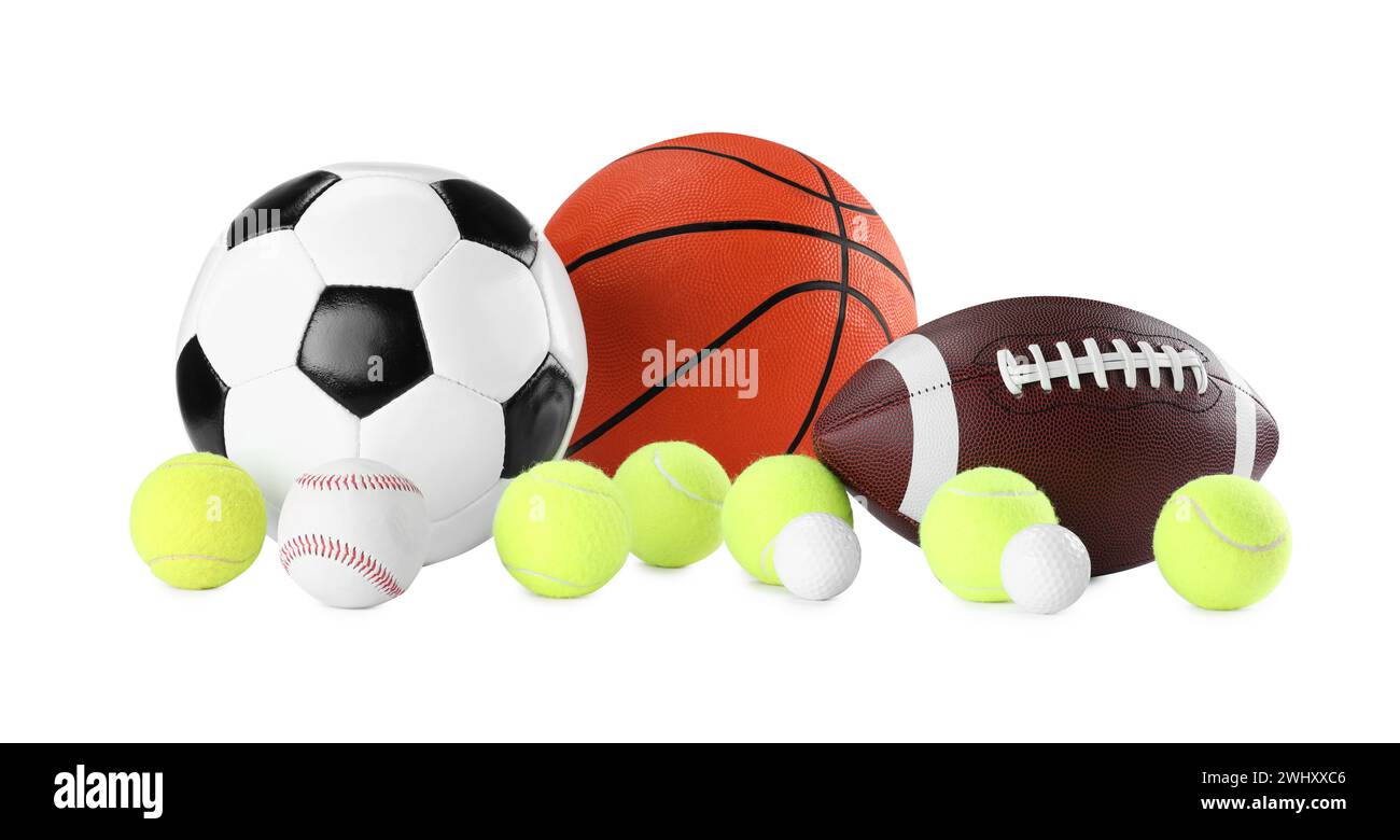 Sports balls variety hi-res stock photography and images - Alamy