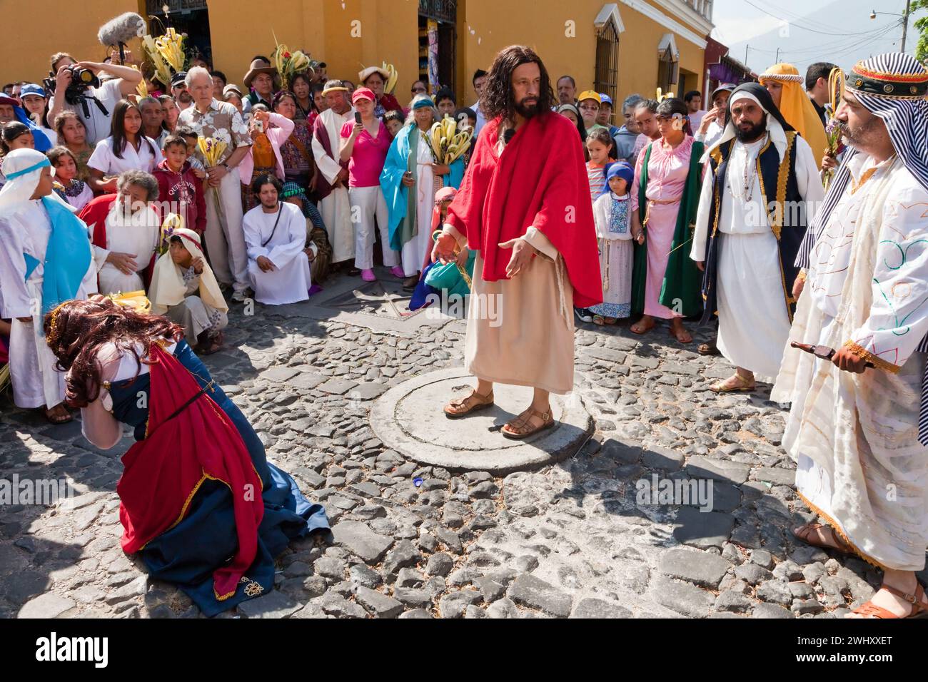 Jesus Challenges the Pharisee to Cast the First Stone against the Woman ...