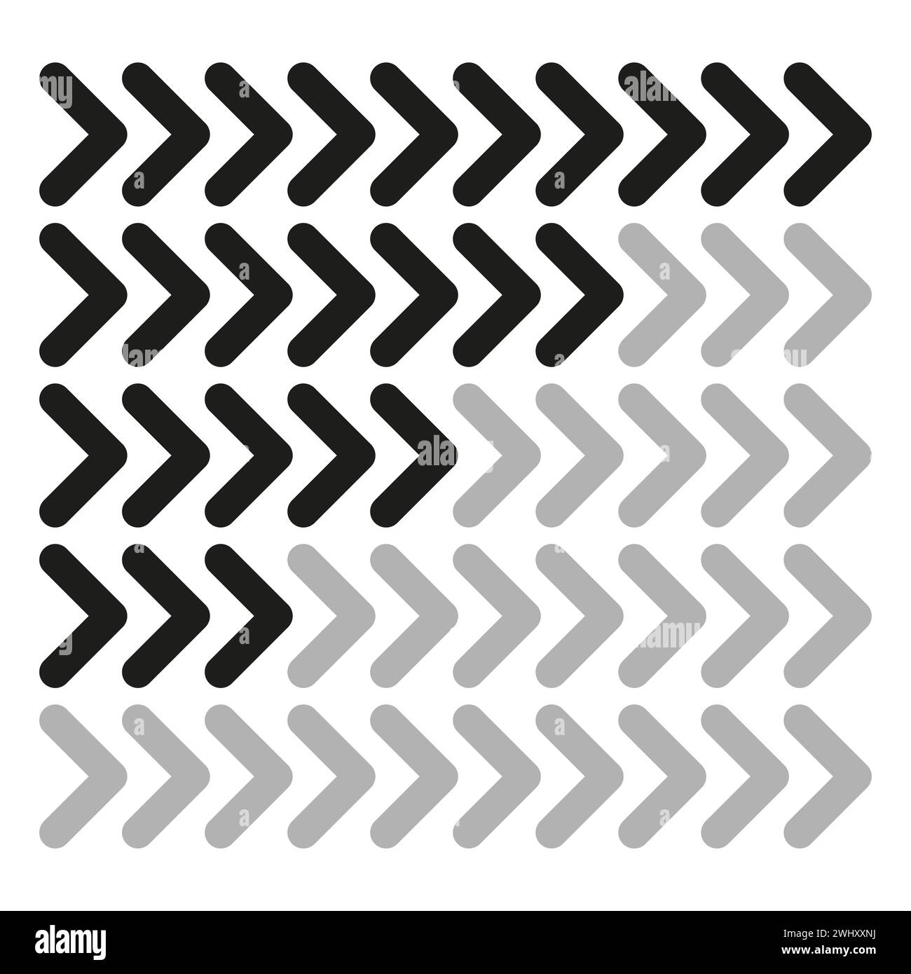 Horizontal progress, level indicators in sequence. Vector illustration ...