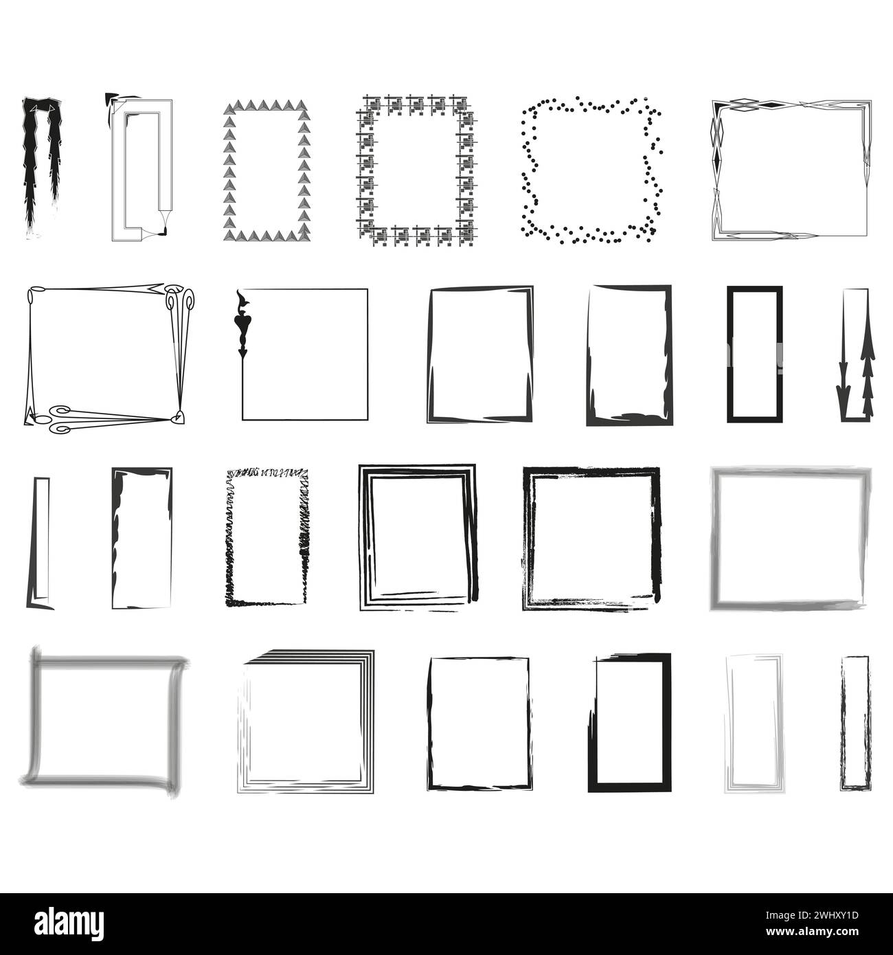 Handdrawn border hi-res stock photography and images - Alamy