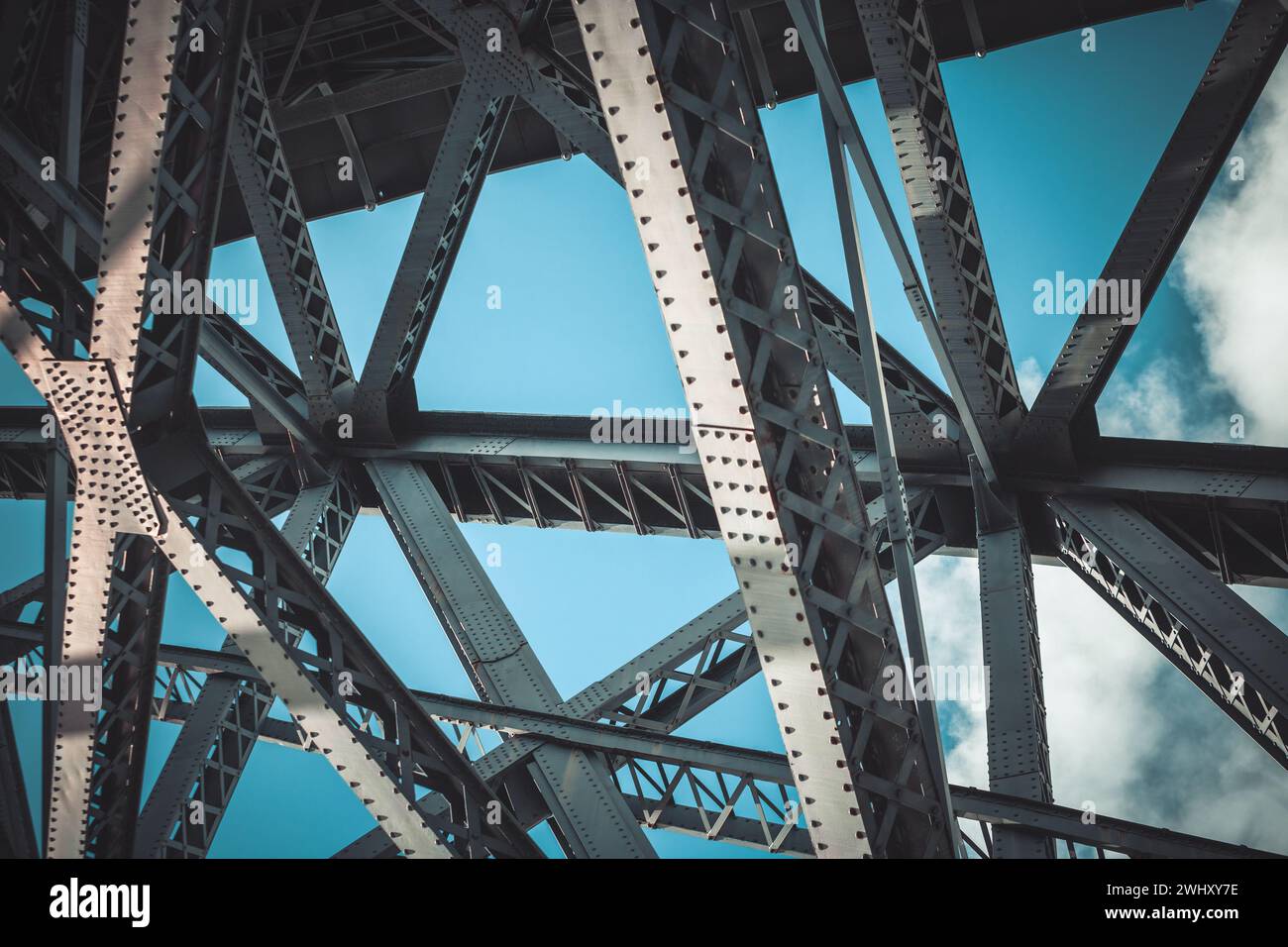 Steel lattice girder bridge hi-res stock photography and images - Alamy