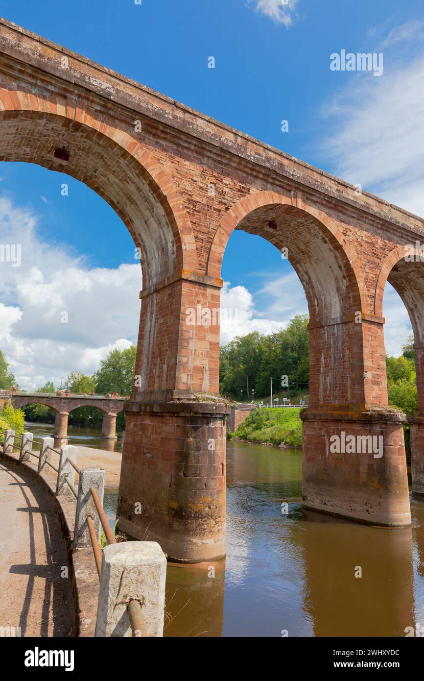 Huge train bridge in France Stock Photo - Alamy