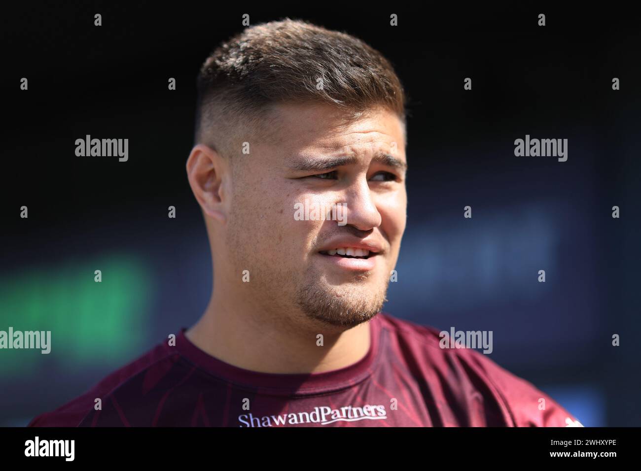 Sydney, Australia. 12th Feb, 2024. Joshua Schuster of Manly looks on ...